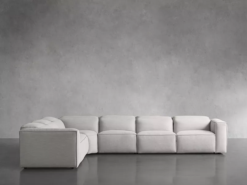 Coburn Six Piece Motion Sectional by Arhaus Nomad Snow Left Arm Six Piece Designer Discount Club