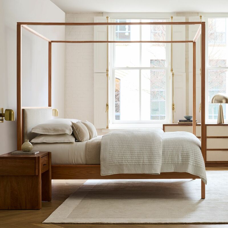 Loretta Canopy Bed by West Elm (Queen) | Designer Discount Club